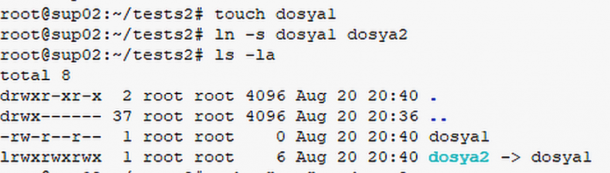 Hard link Soft Link Nedir, ln komutu ile Sembolik Link Oluşturma - kodto